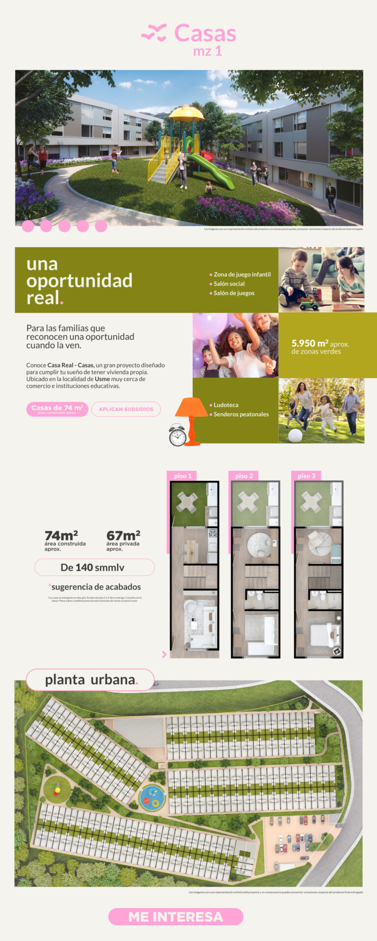 Senderos Casas proyectos de vivienda